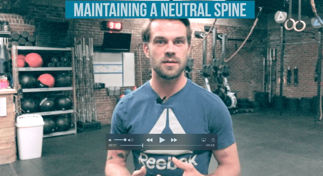 Coach's Corner - Maintaining a Neutral Spine - Tradewinds Fitness